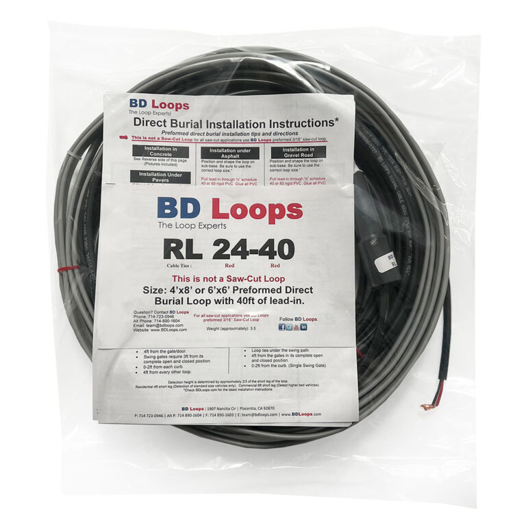 Preformed Direct Burial Inductance Loops | BD Loops